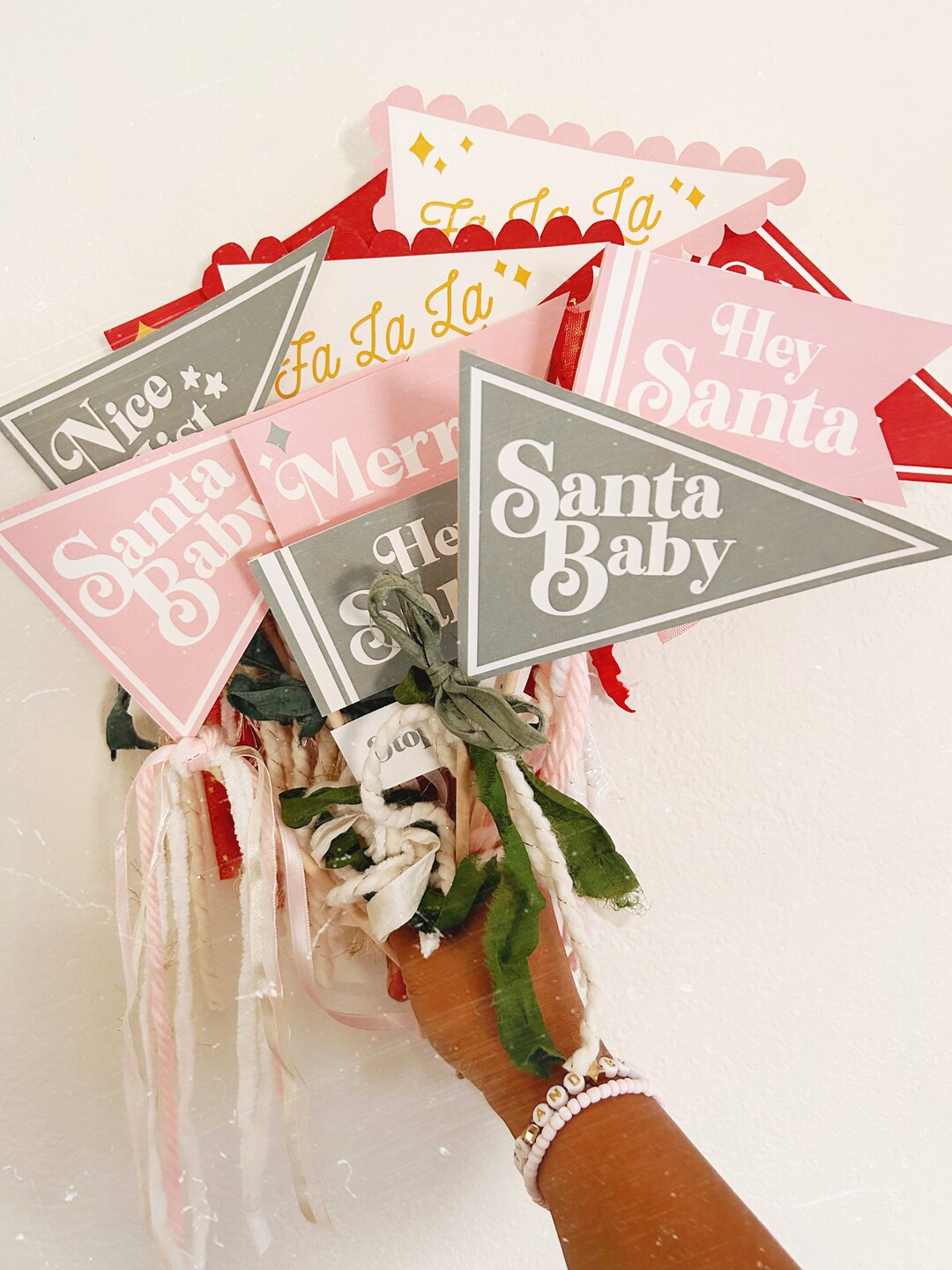 Printable Christmas Pennant Flags BUNDLE Christmas Prints - Etsy