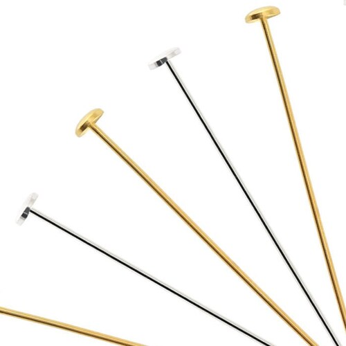 925 Silver Round Head Pins Various Lengths Available in | Etsy