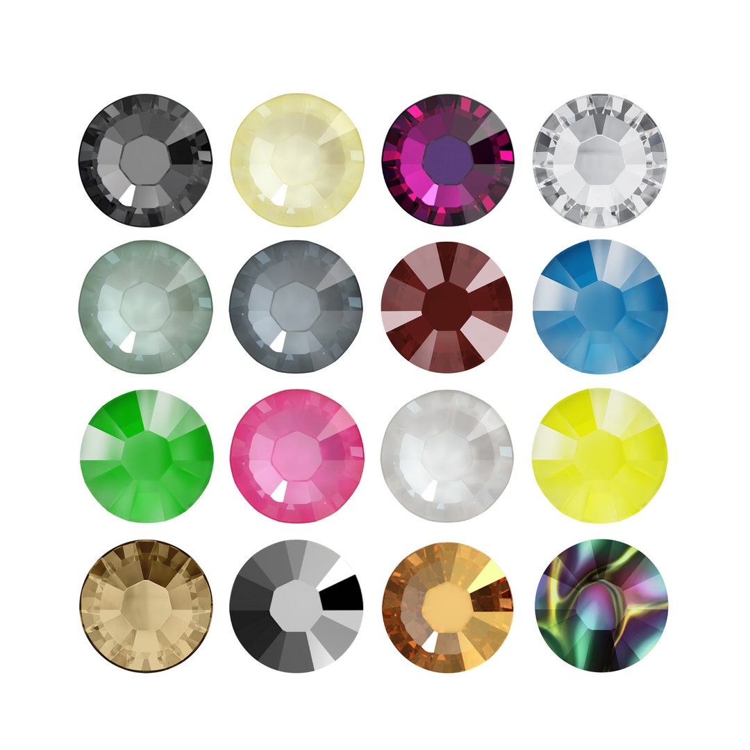 2038 Rose Rhinestones: Flat Backs Hotfix for Gluing, Primero Crystals ...