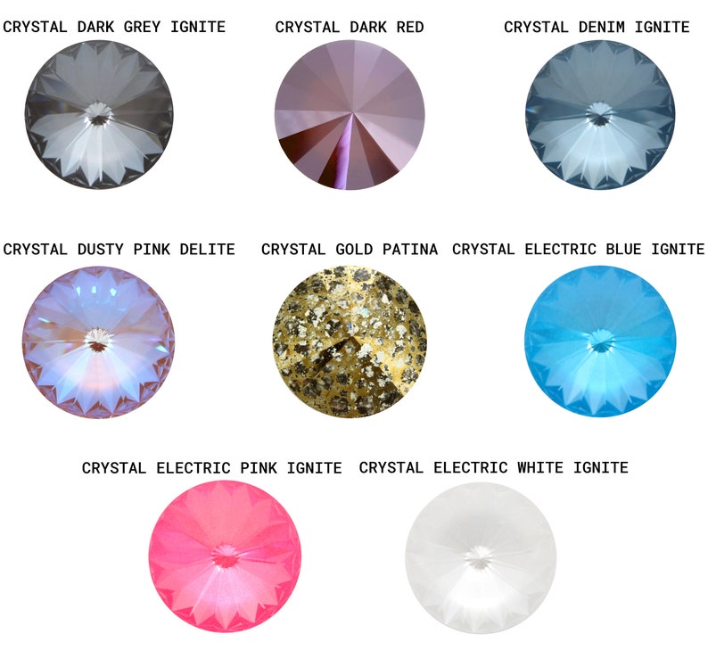 1122 Rivoli Crystals: Round Stones Pointed Back, Primero Crystals ...