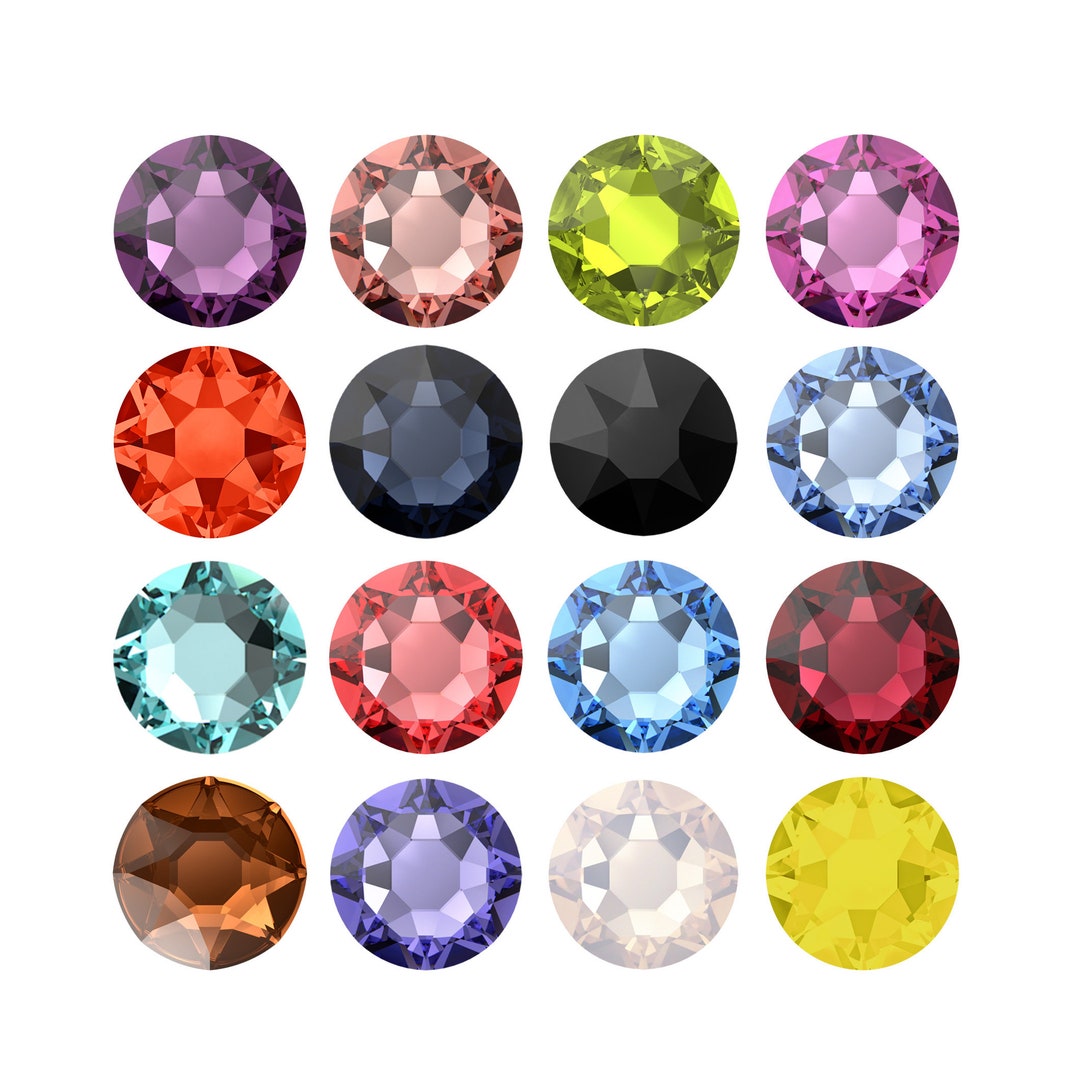 2078 Rose Rhinestones: Flat Backs Hotfix for Gluing, Primero Crystals ...