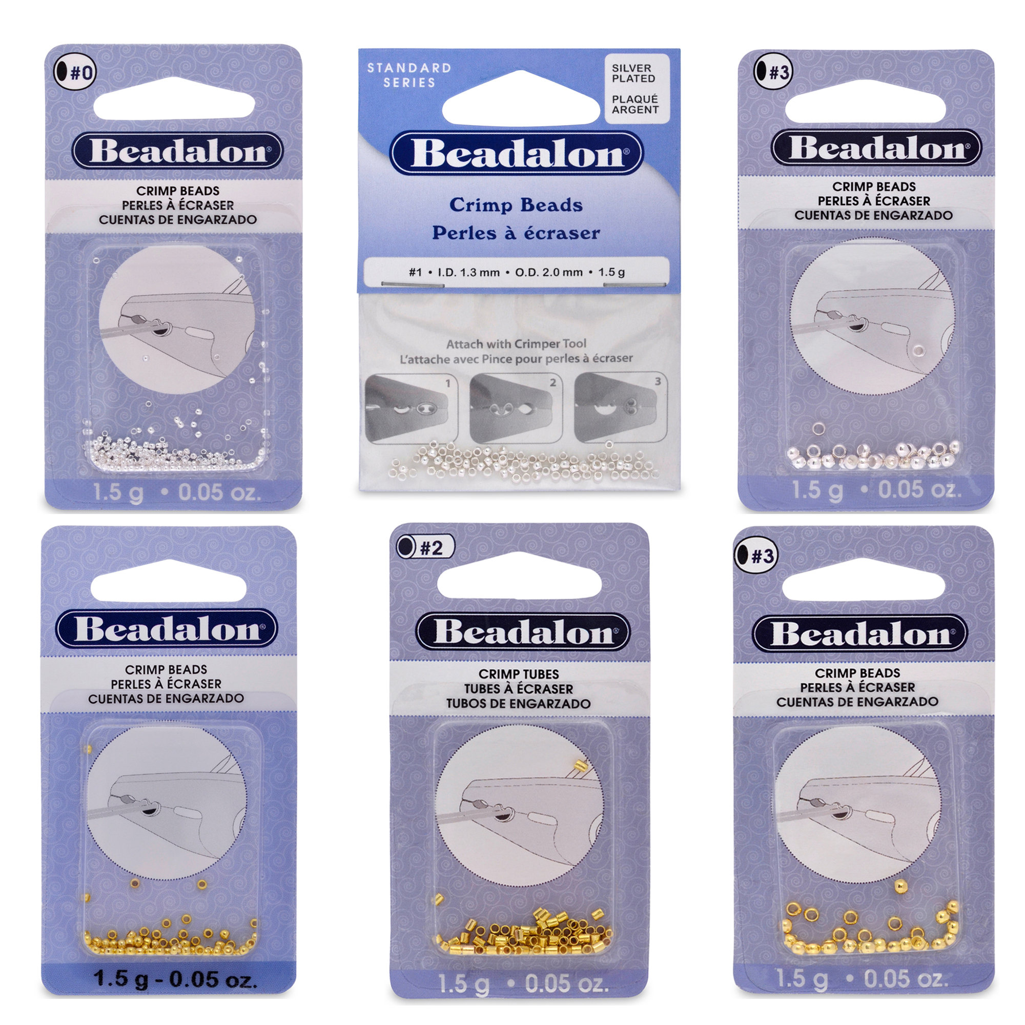 Beadalon® Crimp Beads Choose Color Size & Quantity - Etsy