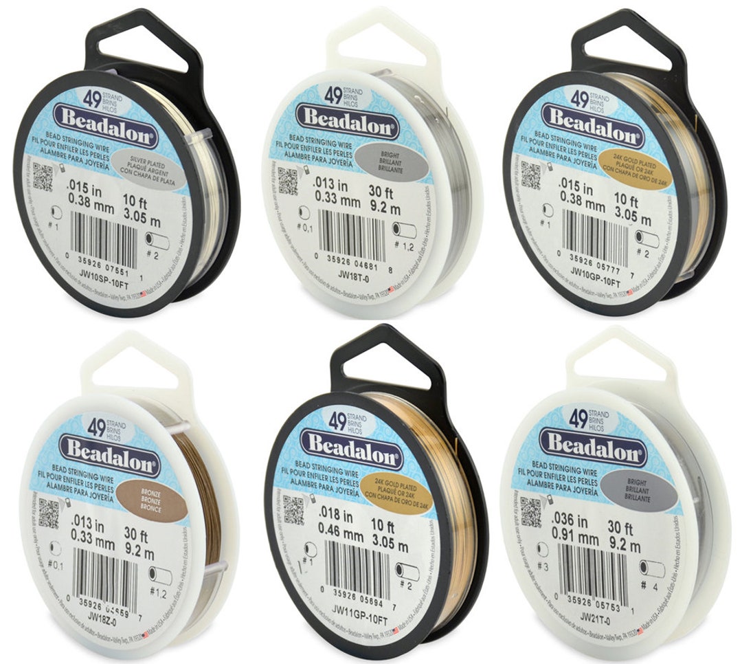 Beadalon 49-strand Stainless Steel Bead Stringing Wire - Etsy