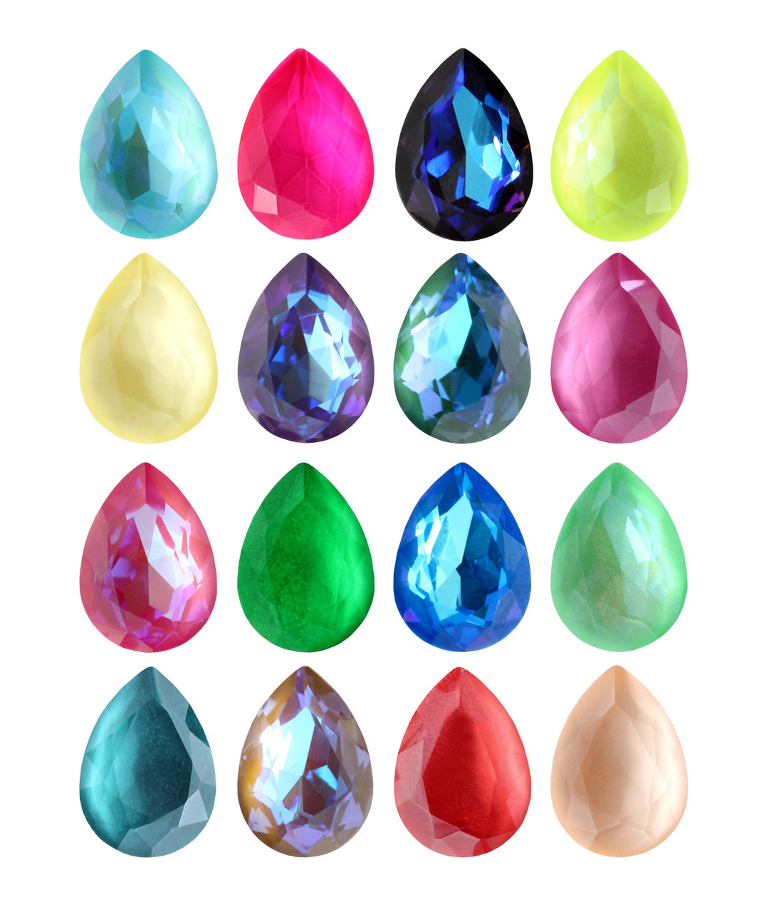 A4320 Pear Crystals: Fancy Stones for Jewelry Making From Aurea ...