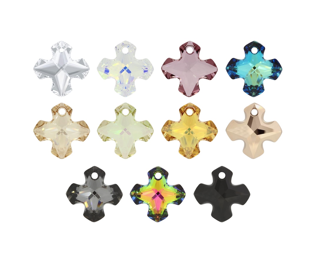 6867 Greek Cross Primero Crystals Pendants - Swarovski Alternative ...