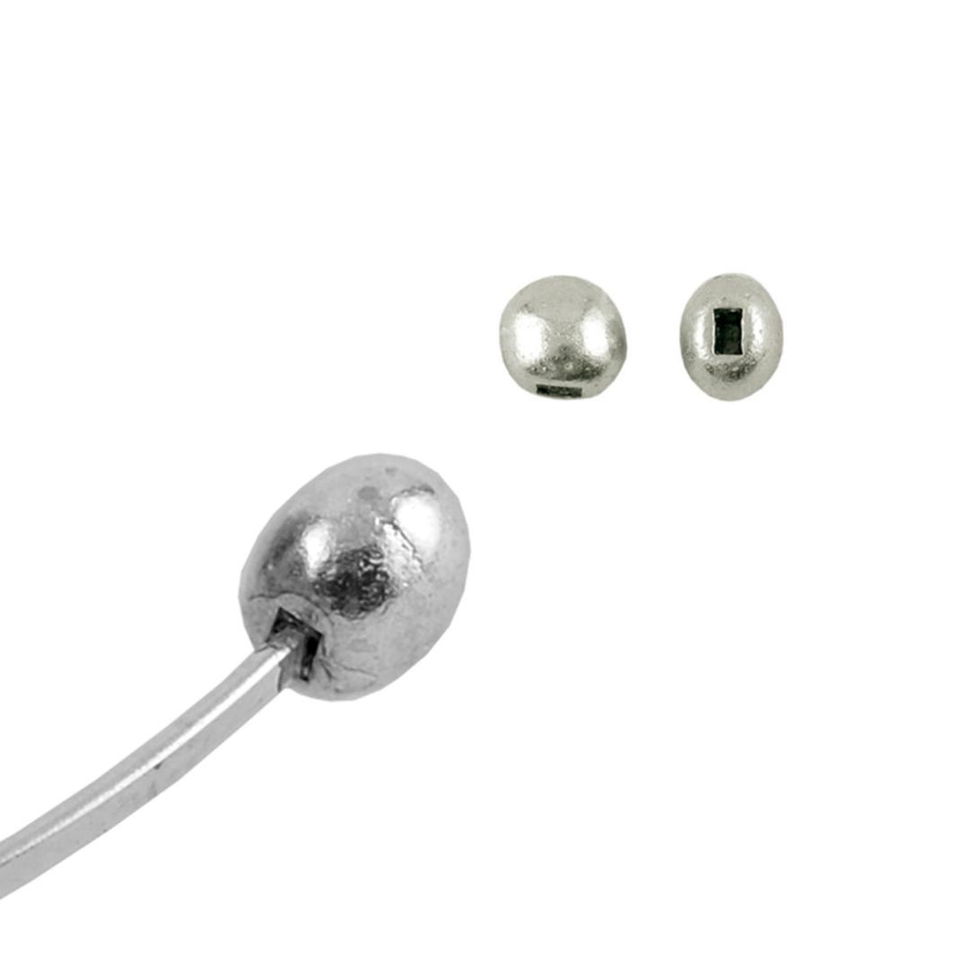 Beadalon® Brass Metal Flat Wire End Caps - for Flat Memory Wire, Flat ...