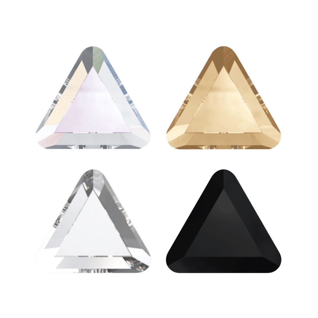 PRIMERO Crystal 2711 Triangle Shape Highest Quality Flat Back HOTFIX ...