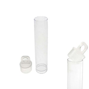 Plastic Tubes With Flip Top - Rectangle or Round Shape - Long Plastic ...