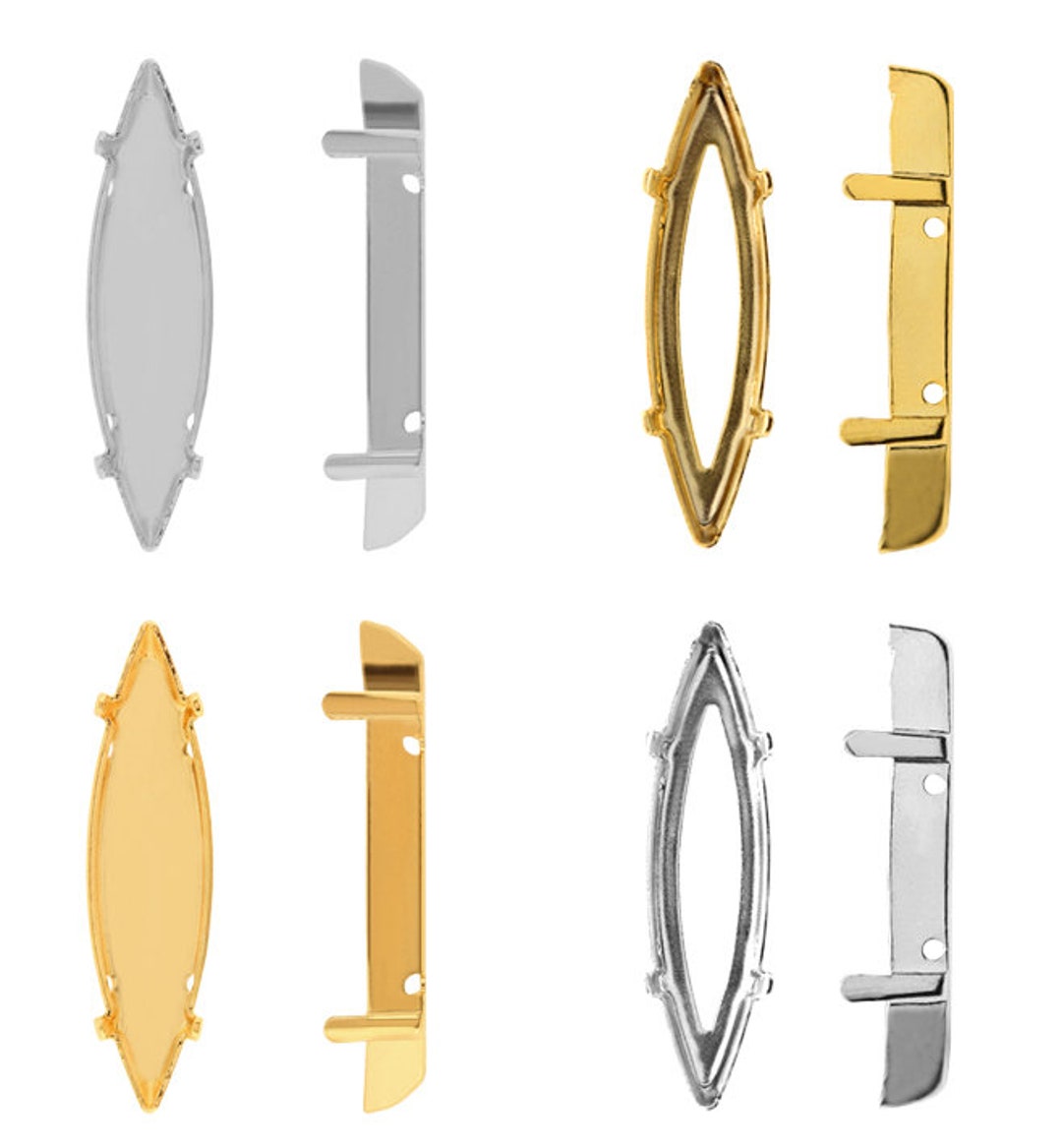 4200 Navette Crystal Setting: Tombac/brass Metal With Prongs for Sewing ...