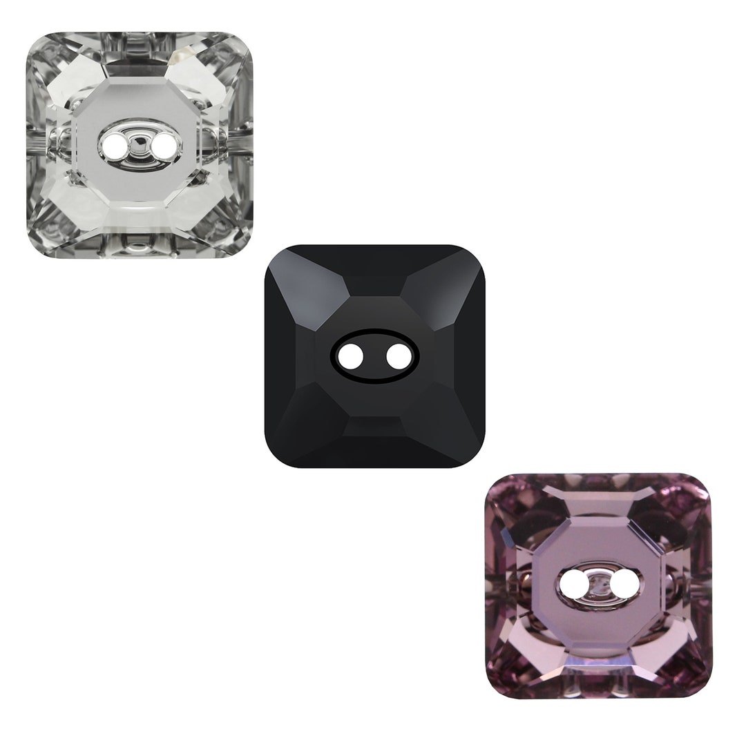 PRIMERO Crystals 3017 Square Highest Quality Crystal Buttons Made in ...