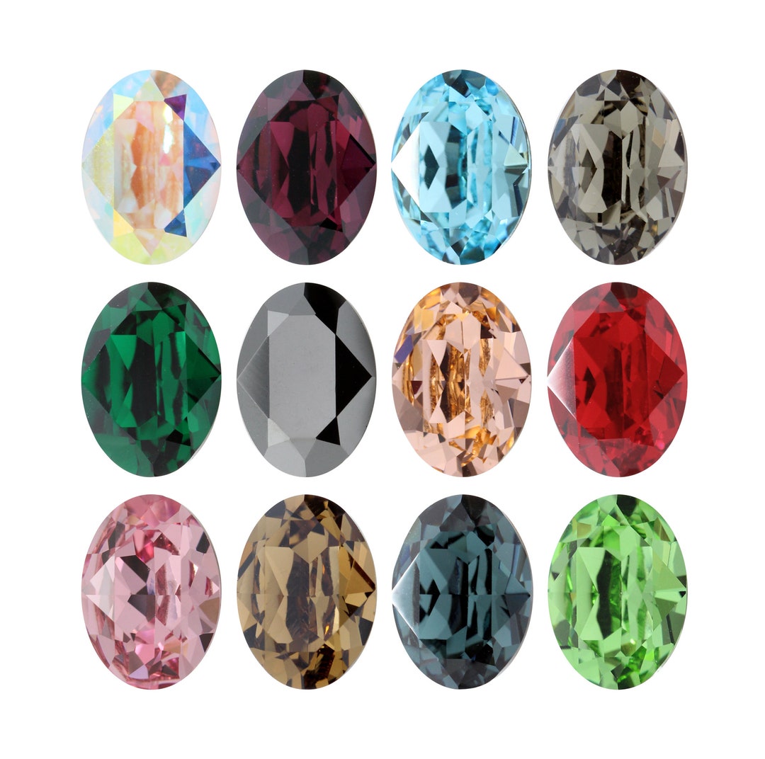 PRECIOSA Crystals 435 12 601 Oval MAXIMA Fancy Stones Crystals ...