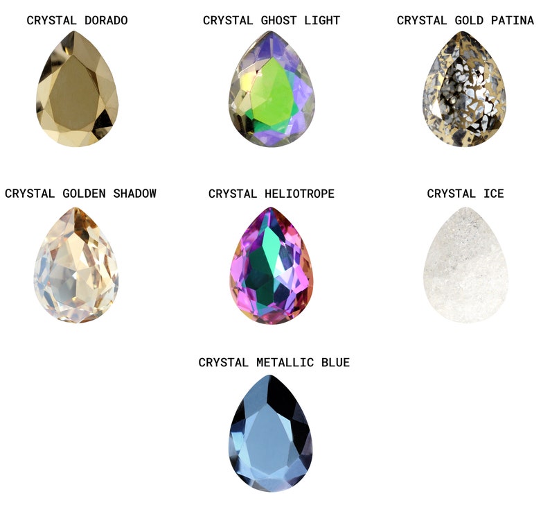 A4320 Pear Crystals: Fancy Stones for Jewelry Making From Aurea ...