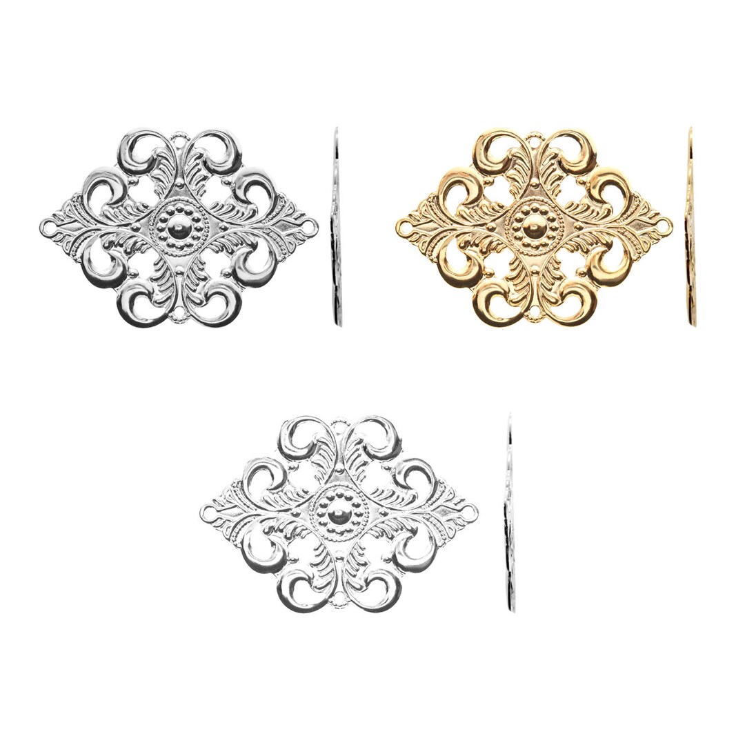 Iron Metal Filigree Plate - 42mm - Jewelry Making Findings - Jewelry ...