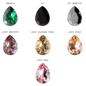 PRECIOSA Crystals 435 16 301 Baroque Pear MAXIMA Fancy Stones Crystals ...