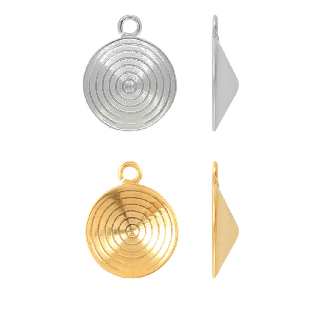 Sterling Silver Base Bail: for 1122 Rivoli Crystal Gluing - Etsy