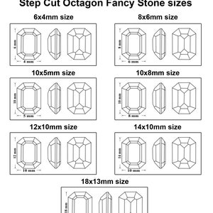 A4610 Octagon Crystals: Fancy Stones for Jewelry Making From Aurea ...