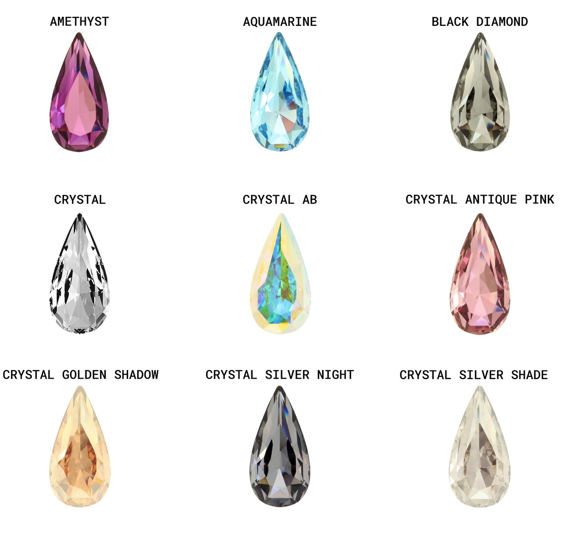 4322 Teardrop Crystals: Fancy Stones for Jewelry Making, Primero ...
