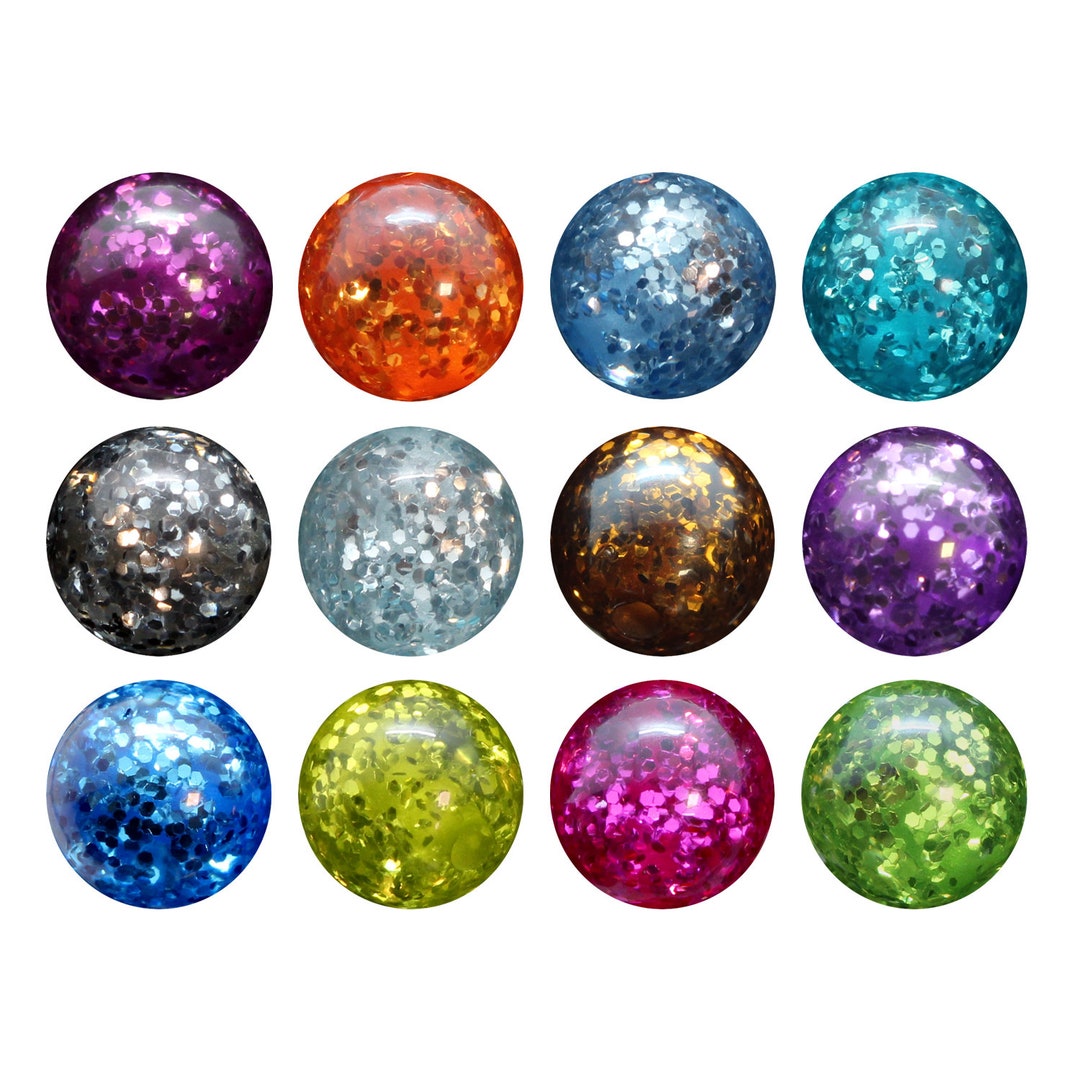 Paipolas Round Beads: Fully Drilled, 4mm - 10mm Luminous Polyester ...