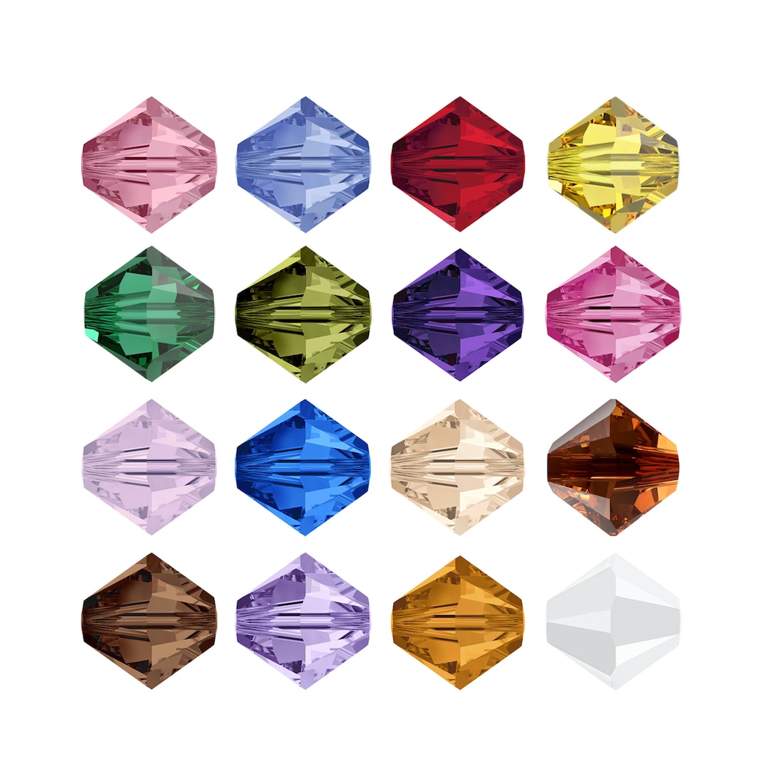 PRIMERO Crystals 5328 Bicone - Highest Quality Fully Drilled Beads ...