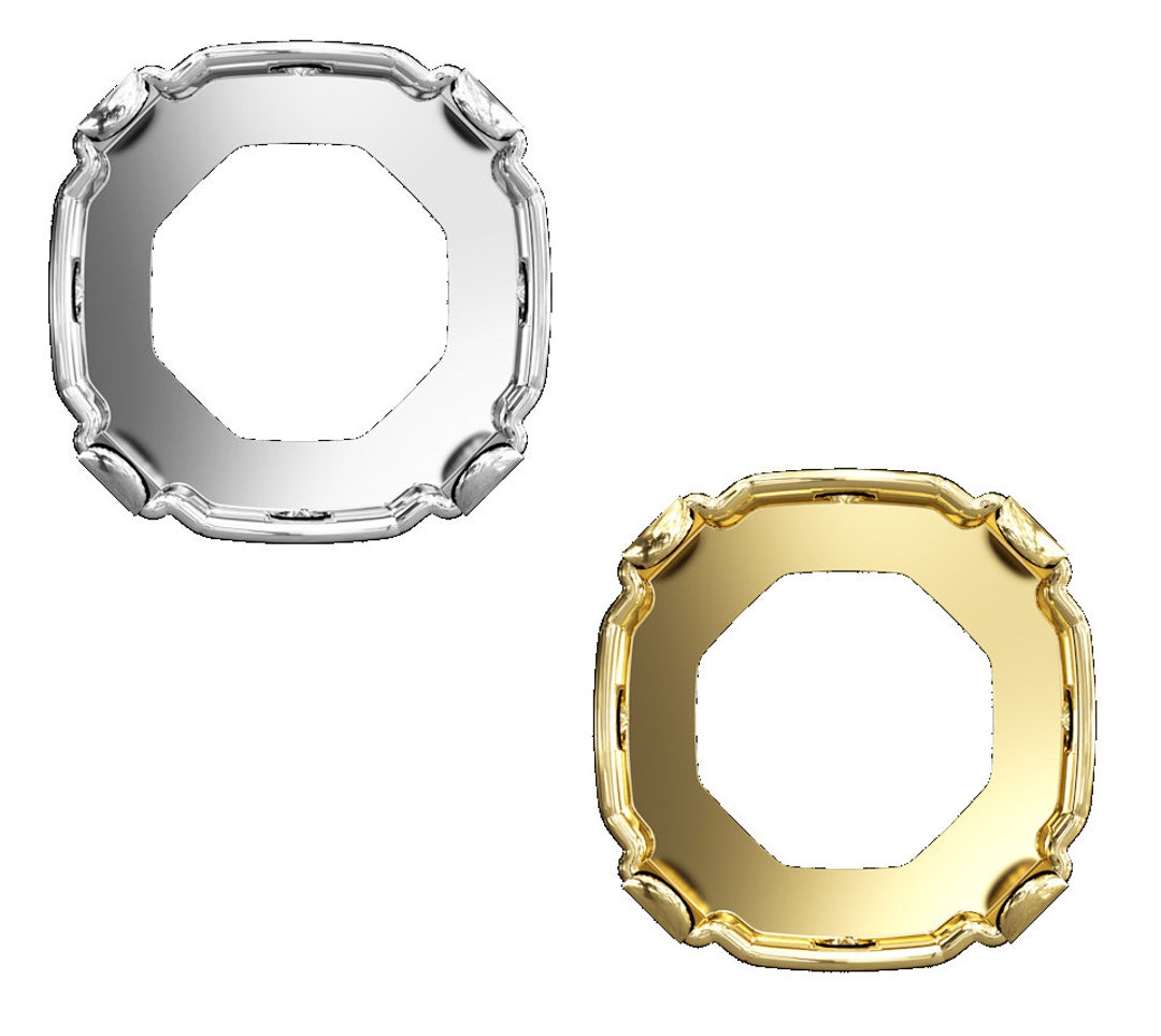 4678 Solaris Open Back Metal Settings With Prongs - Fit to 4678 Solaris ...