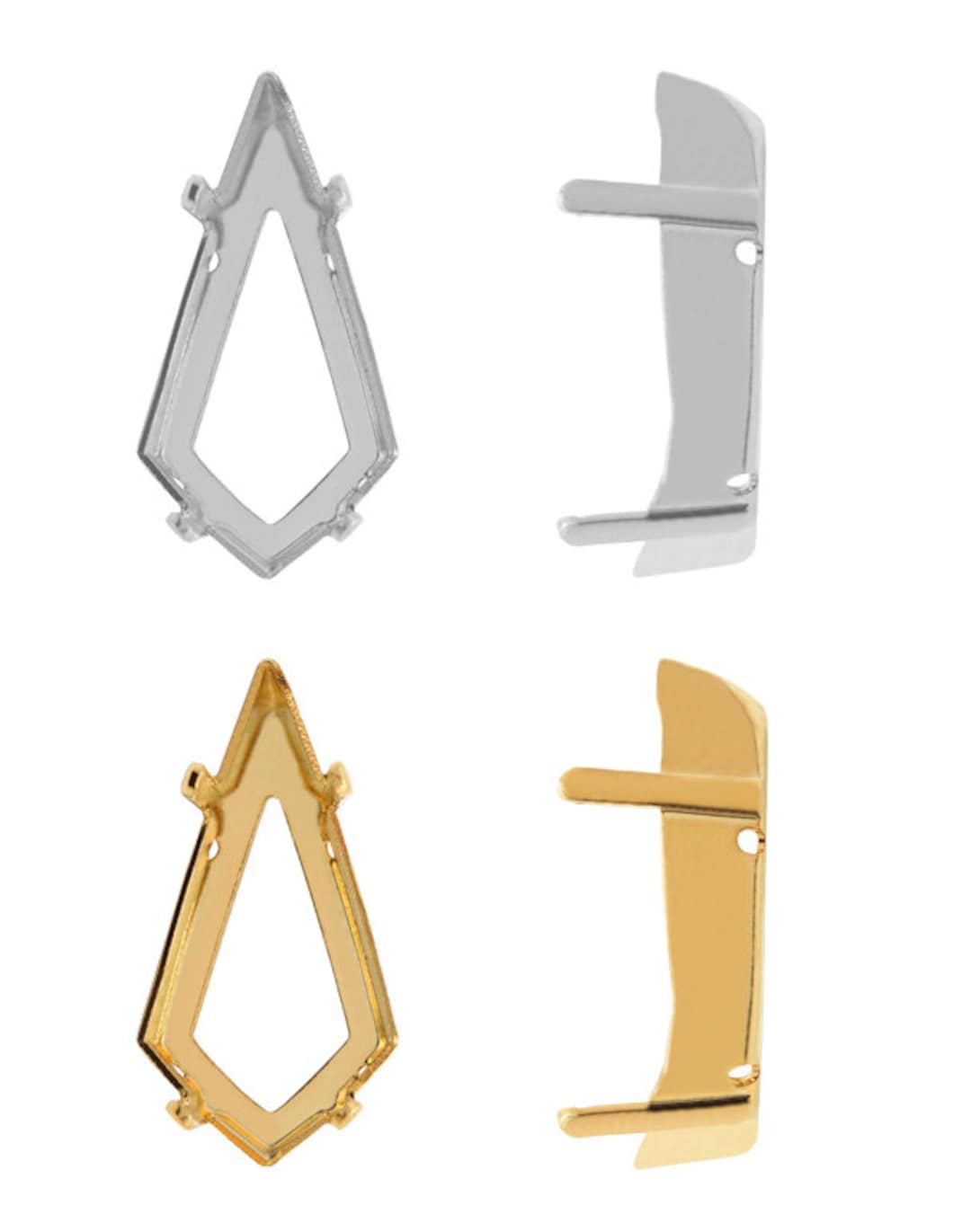 4731 Kite Crystal Setting: With Prongs for Sewing - Etsy