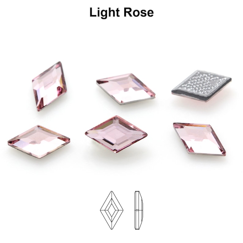 2773 Diamond Shape Rhinestones: Flat Backs Hotfix for Gluing, Primero ...