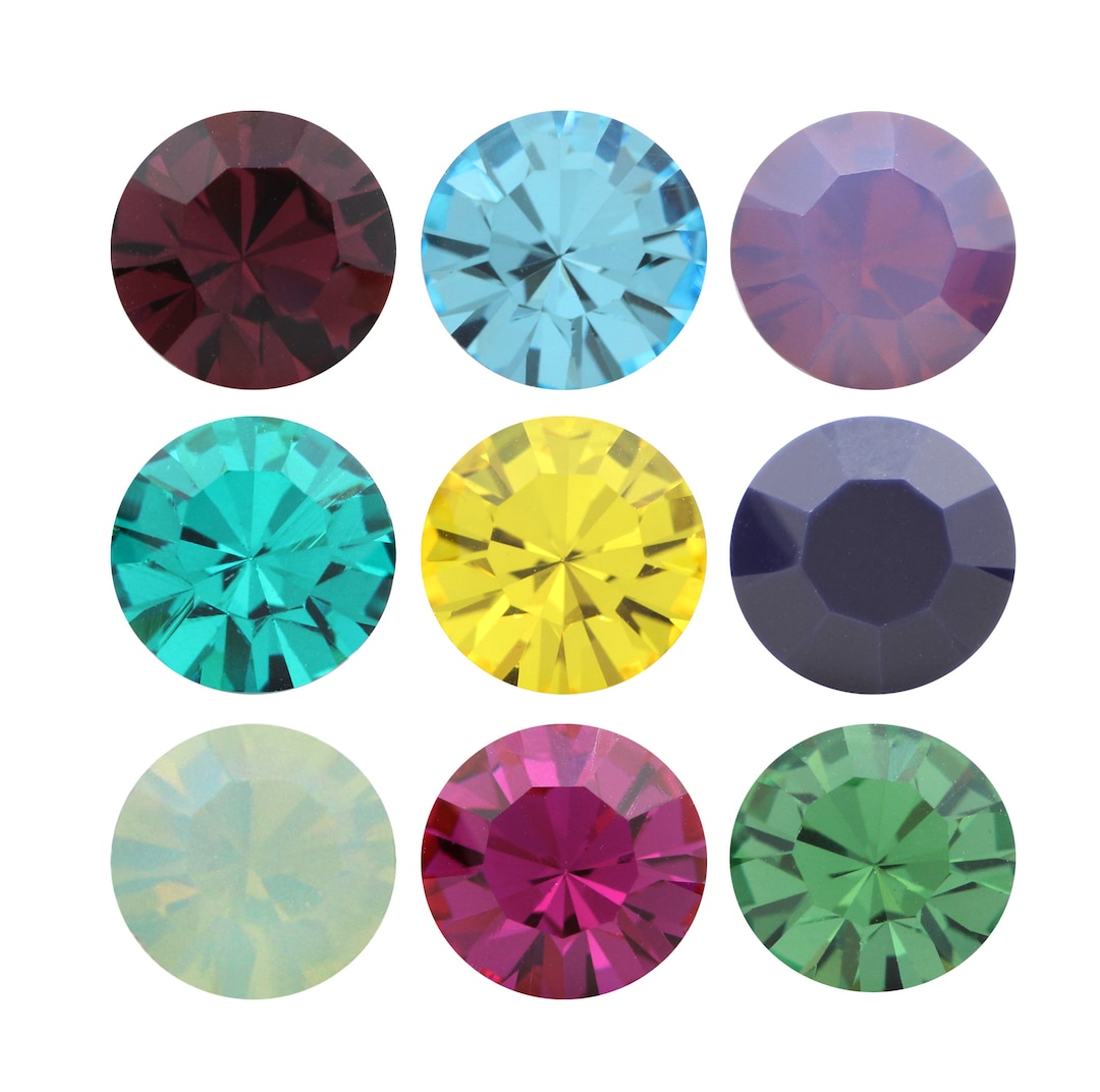 Preciosa Chaton MAXIMA Round Stones Pointed Back Crystals - Genuine ...