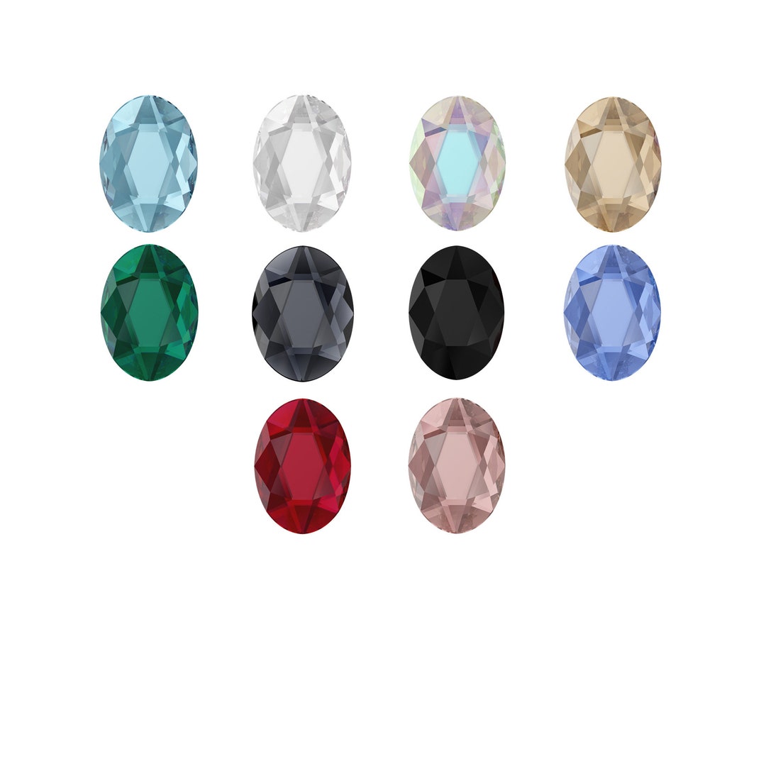 2603 Oval Rhinestones: Flat Backs Non Hotfix for Gluing, Primero ...