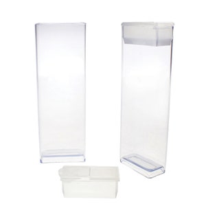 Plastic Tubes With Flip Top - Rectangle or Round Shape - Long Plastic ...