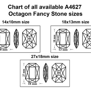 A4627 Octagon Crystals: Fancy Stones for Jewelry Making From Aurea ...
