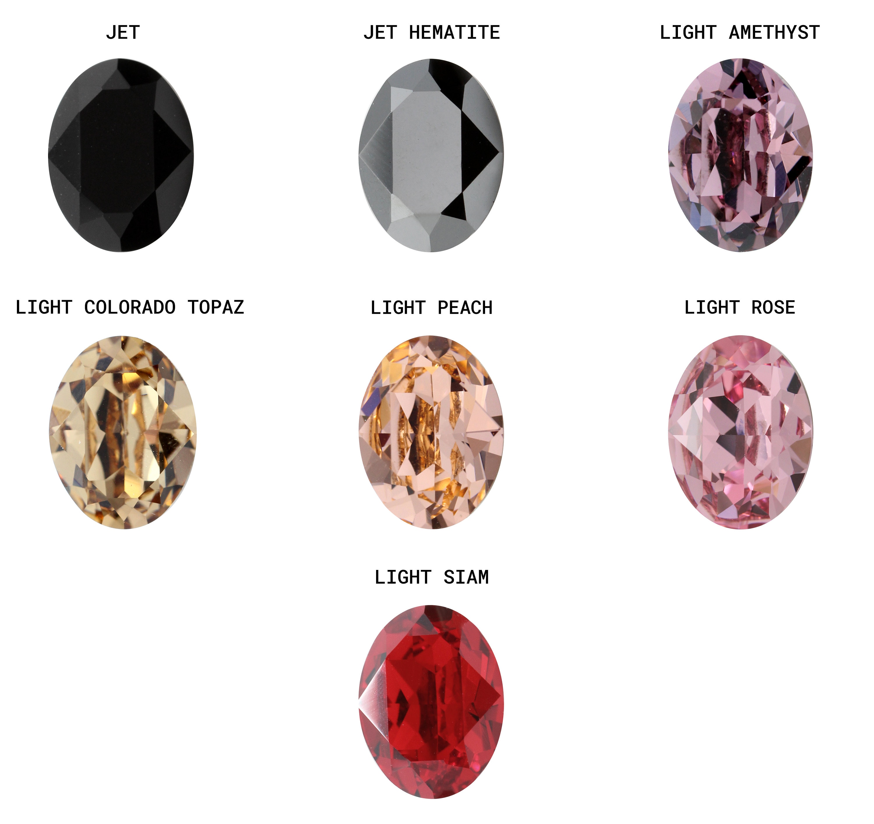 Preciosa Crystals 435 12 601 Oval MAXIMA Fancy Stones Crystals - Etsy