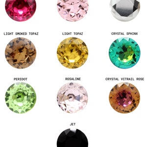 A1357 Chaton Round Stones Aurea Crystals - Pointed Back Round Crystal ...
