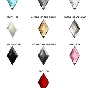 PRIMERO Crystal 2773 Diamond Shape Highest Quality Flat Back NO Hotfix ...