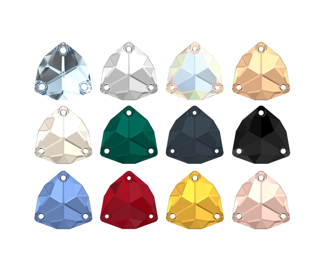 3272 Trilliant Crystals: Sew-on Stones for Sewing, Primero Crystals ...