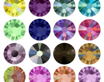 SWAROVSKI Crystals VOLCANO BLUE Rhinestones Gems Stones Flat Back Non ...