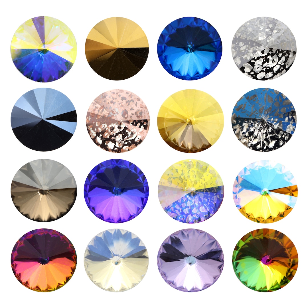 A1122 Rivoli Round Stones Aurea Crystals - Pointed Back Round Crystal ...