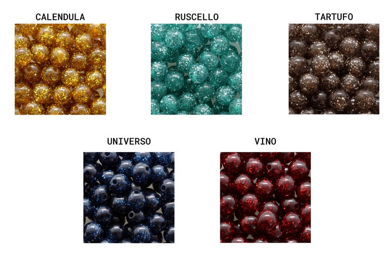 Paipolas Round Beads: Fully Drilled, 4mm - 10mm Luminous Polyester ...
