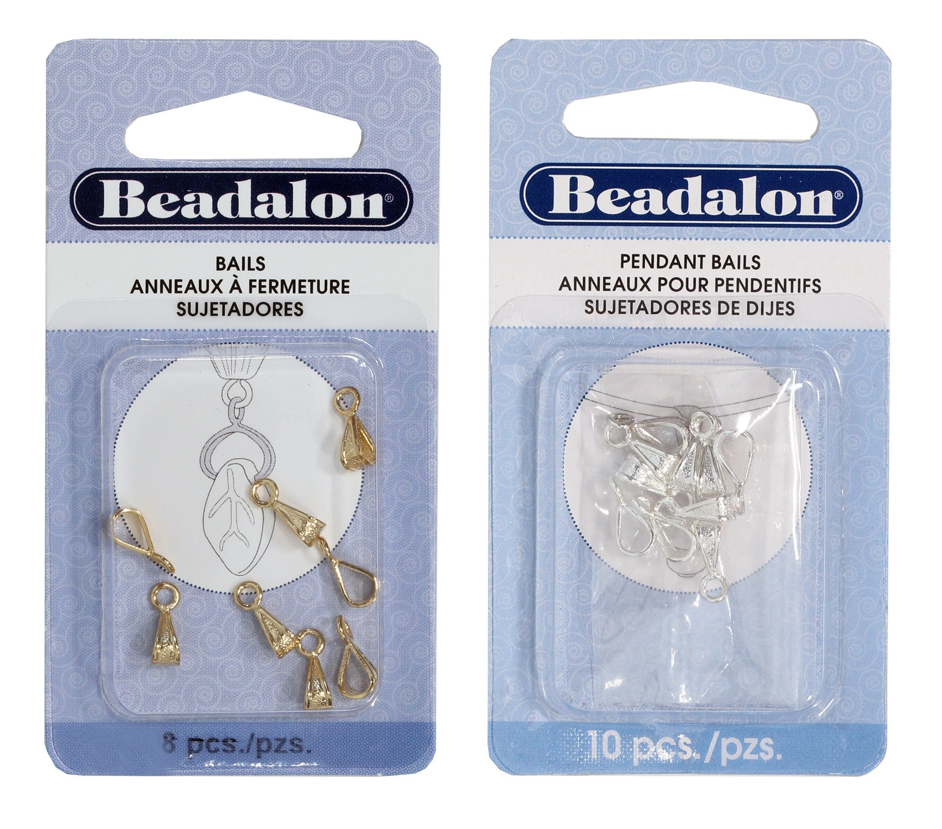 Beadalon® Fancy Loop Bails for Making Pendants Attach - Etsy Australia