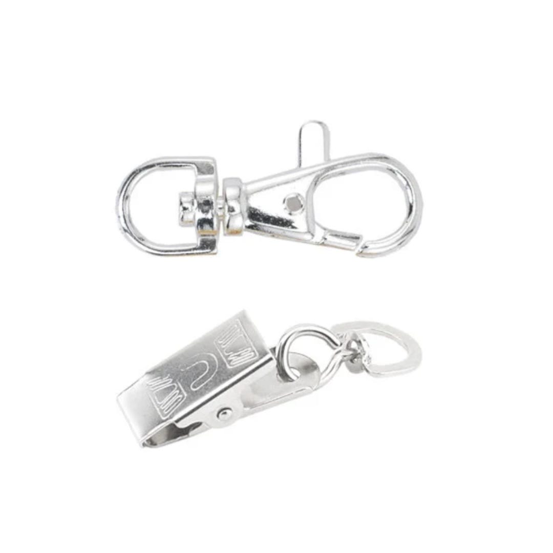 Porta credenciales de latón Beadalon® con clips giratorios - Accesorios ...