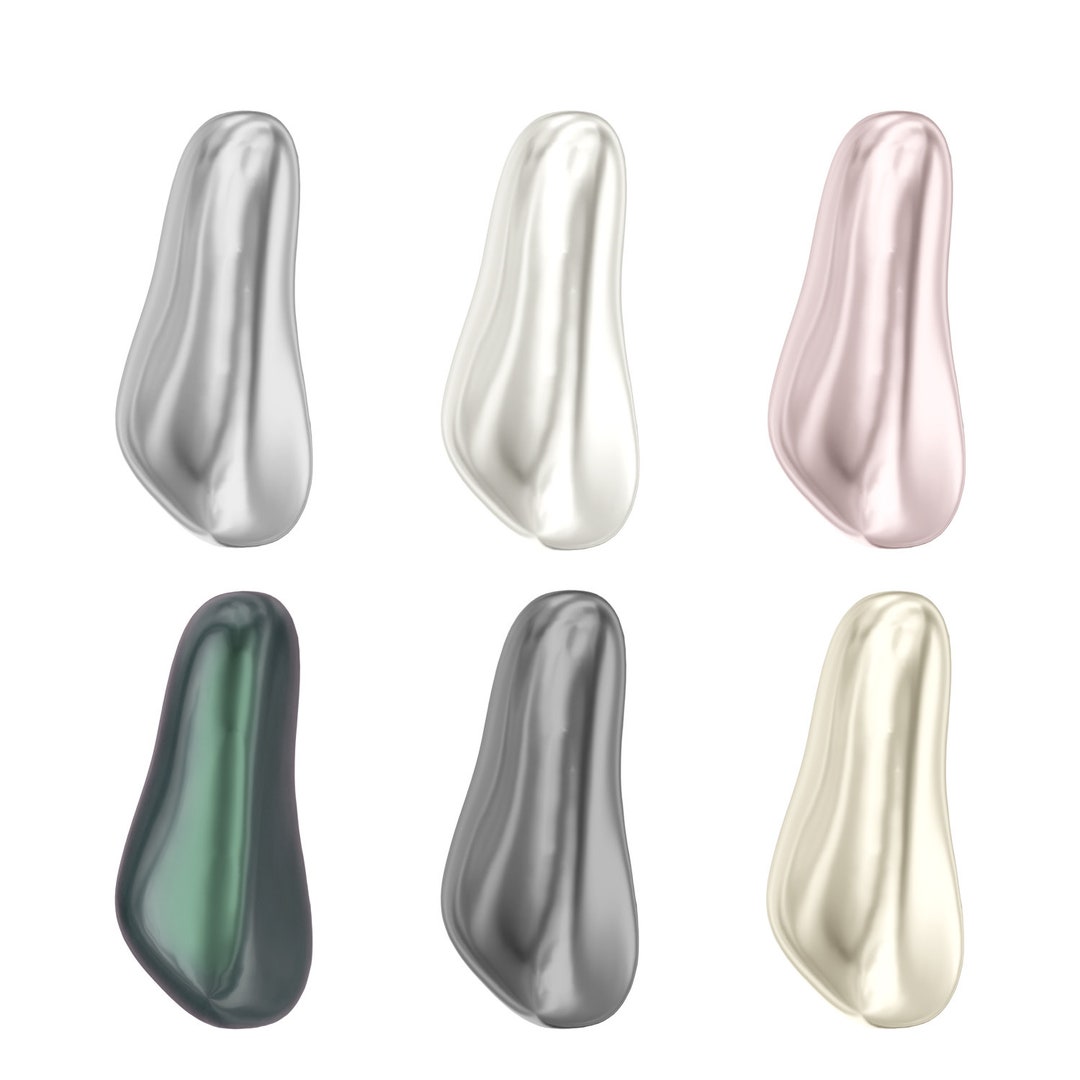 5844 Baroque Elongated Pearls: Fully Drilled Crystal Beads, Primero ...