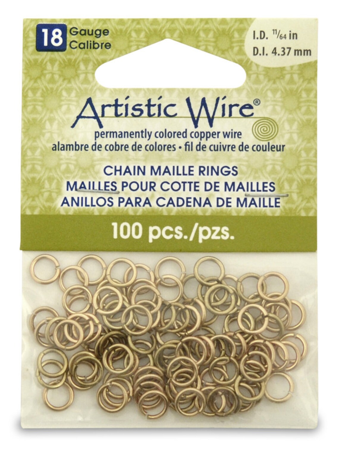 Artistic Wire® Chain Maille Rings Jump Rings Colored Copper - Etsy