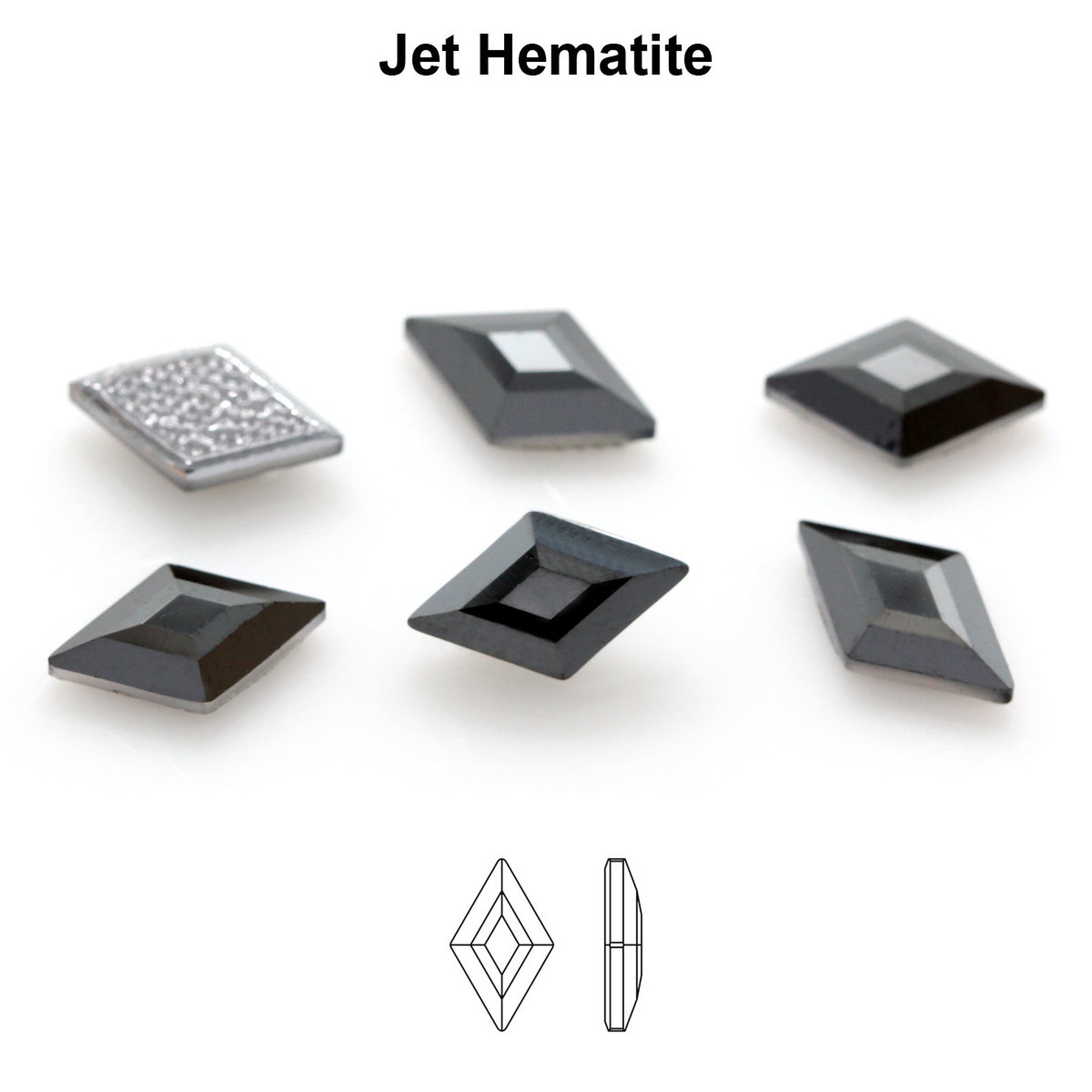 2773 Diamond Shape Rhinestones: Flat Backs Hotfix for Gluing, Primero ...