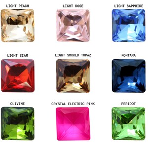 AUREA Crystals A4447 Princess Square - Fancy Stones Crystals - Various ...