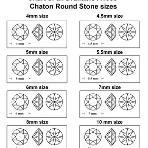 A1088 Chaton Round Stones Aurea Crystals - Pointed Back Round Crystal ...