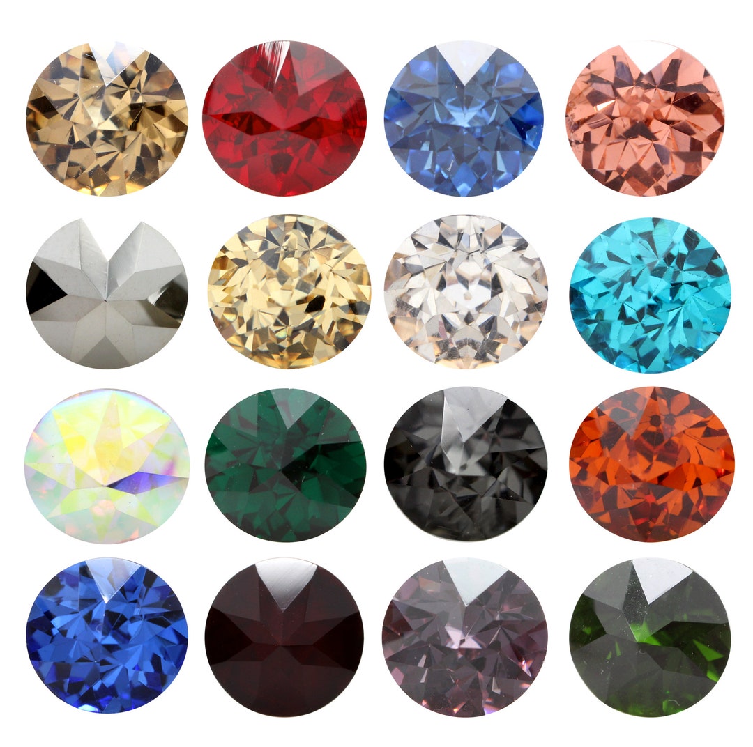 A1188 Chaton Round Stones Aurea Crystals - Pointed Back Round Crystal ...