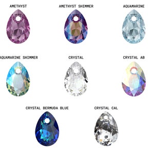 PRIMERO Crystals 6433 Pear Cut - Highest Quality Crystal Pendants ...