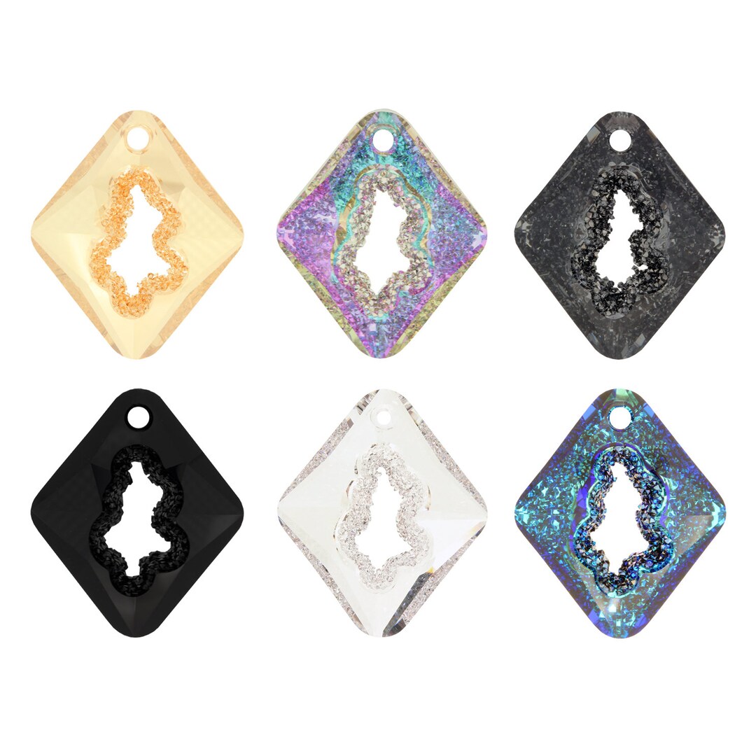 PRIMERO Crystals 6926 Growing Rhombus Highest Quality Crystal Pendants ...
