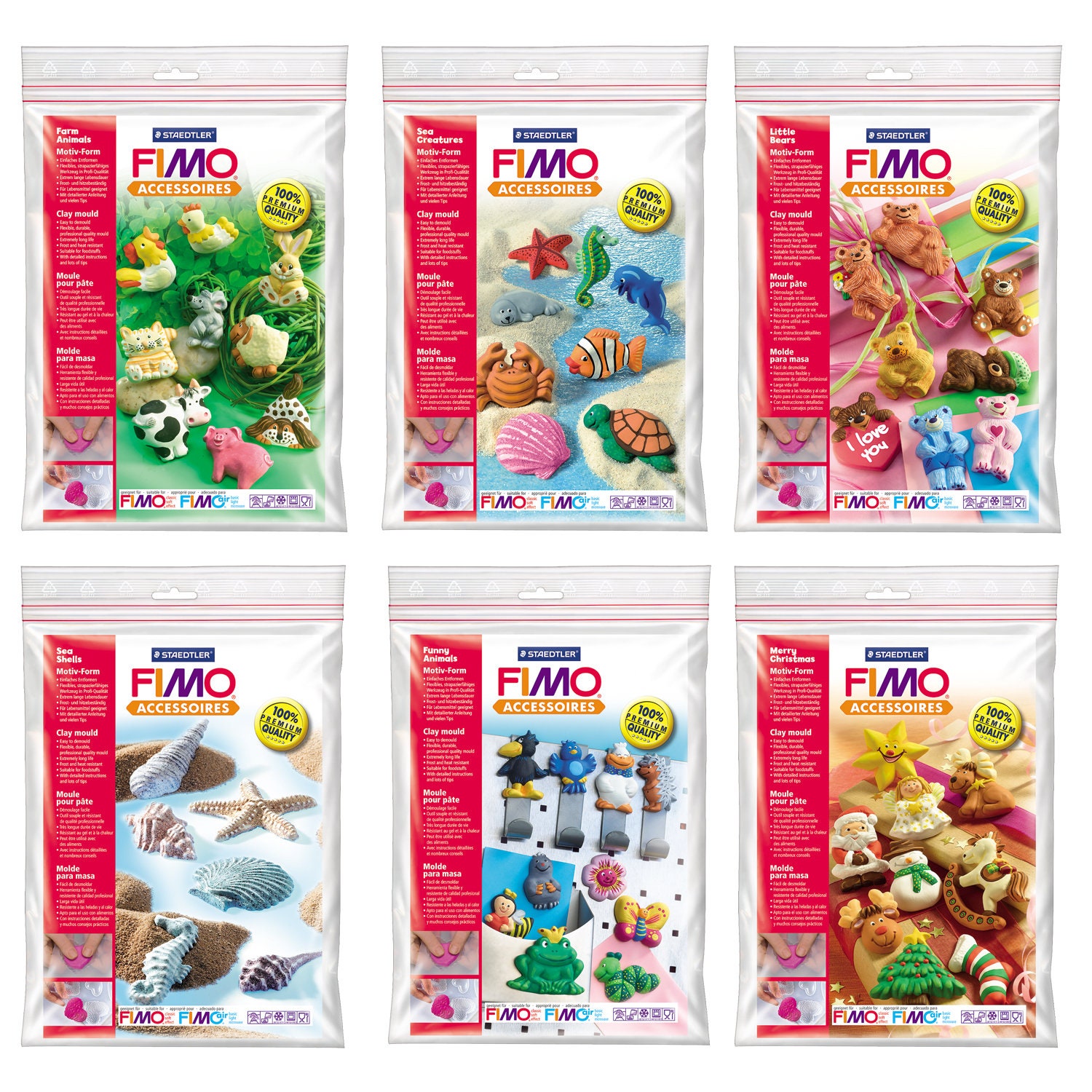 FIMO® Accessories Clay Moulds for Modelling Clays 15 | Etsy