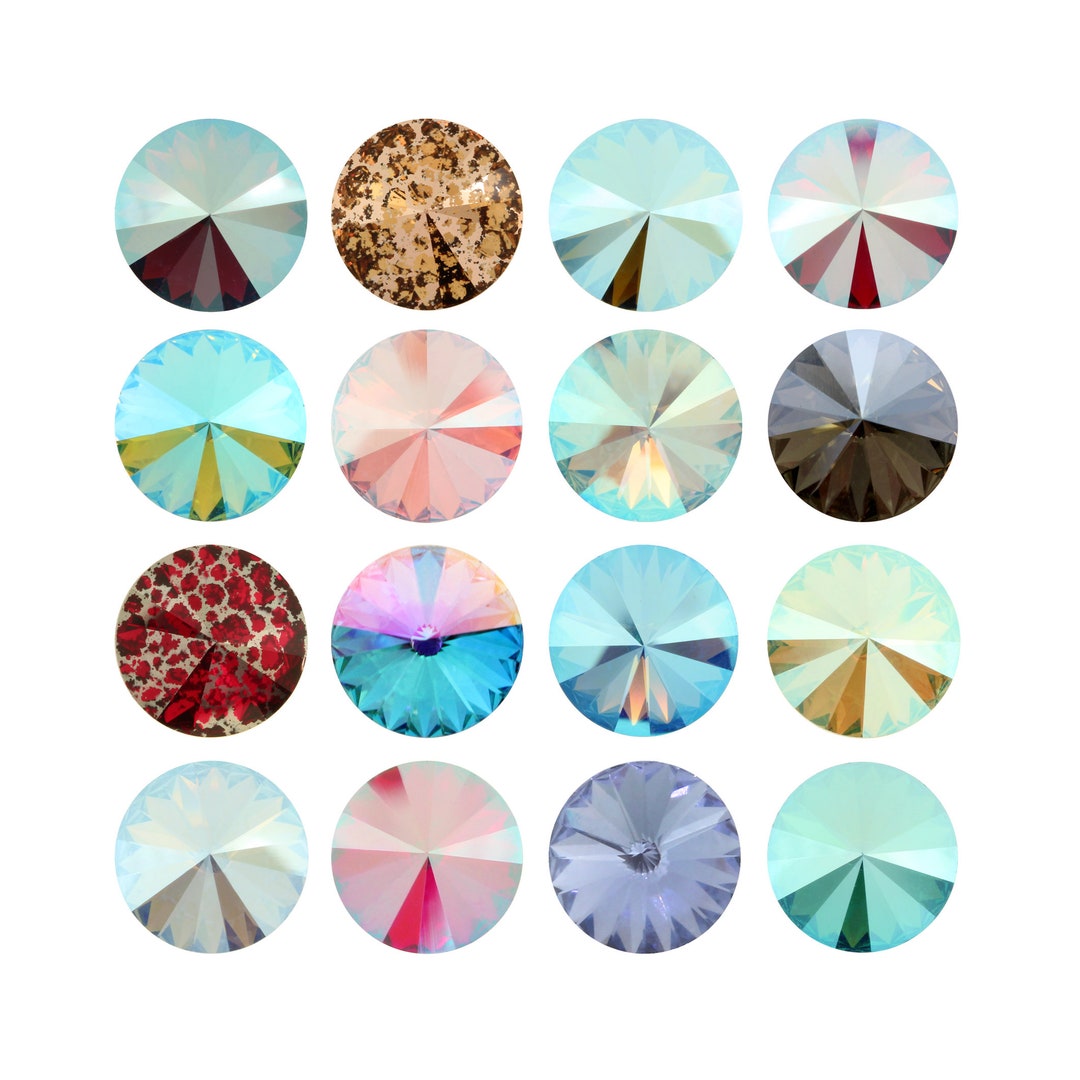 PRIMERO Crystals 1122 Rivoli Round Stones Made in Austria Various Color ...