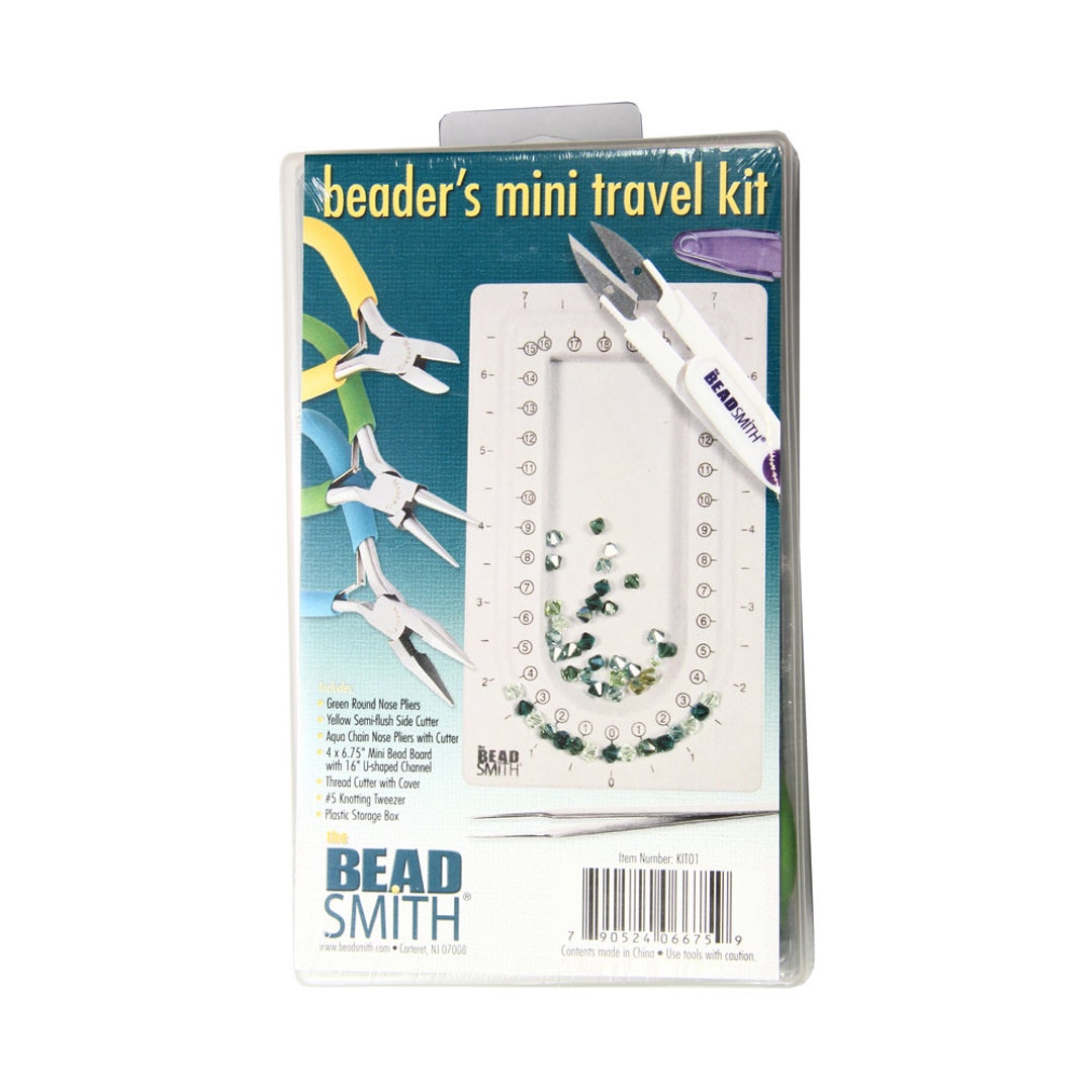 Beadsmith® Beader's Mini Travel Kit With Pliers Tweezers Bead Board ...
